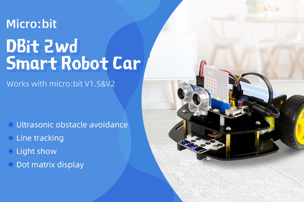 Meet DBit Robot Car: The Ultimate Microbit-Powered STEM Companion for