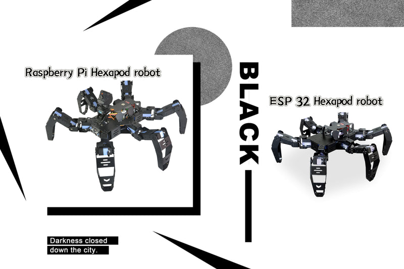 ESP32 hexapod bionic robot and Raspberry Pi hexapod bionic robot: diff