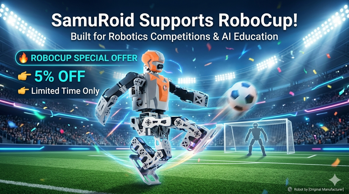 Best Humanoid Robot for RoboCup Competitions – SamuRoid AI Biped Robot