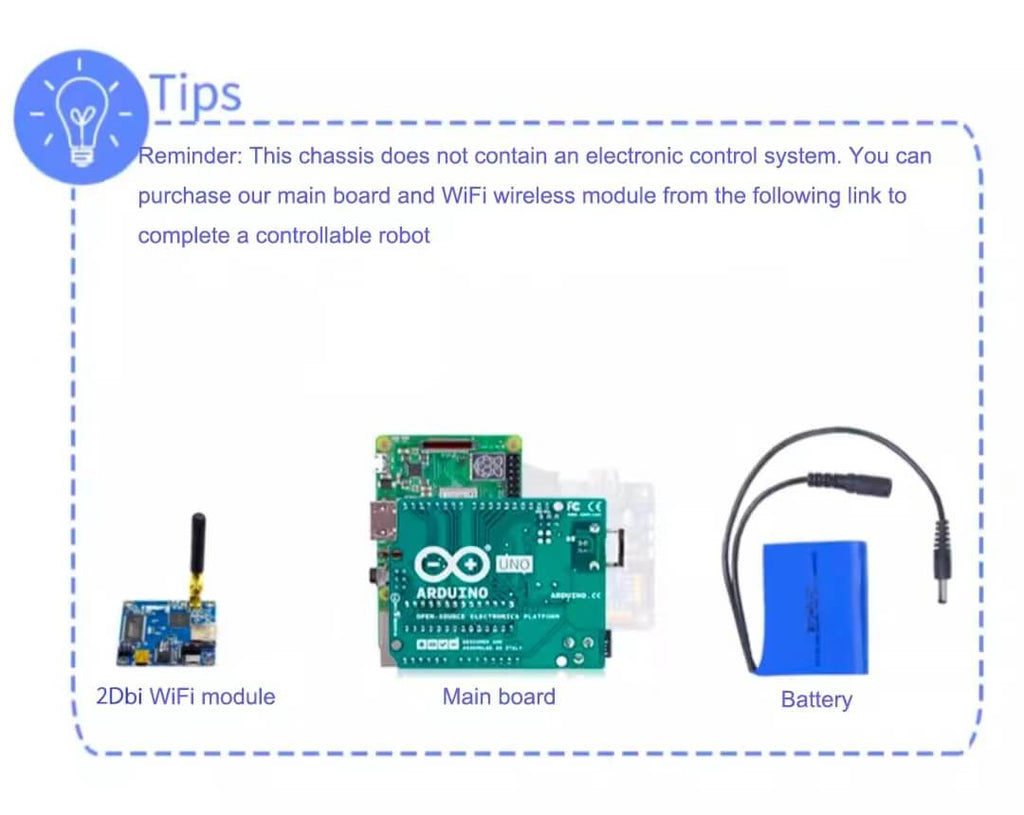 XiaoR GEEK tank chassis support for Arduino/Raspberry pi robot car
