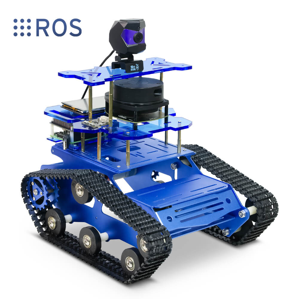 XiaoR GEEK ROS Laser Lidar Programmable Smart Robot tank car with Rasp