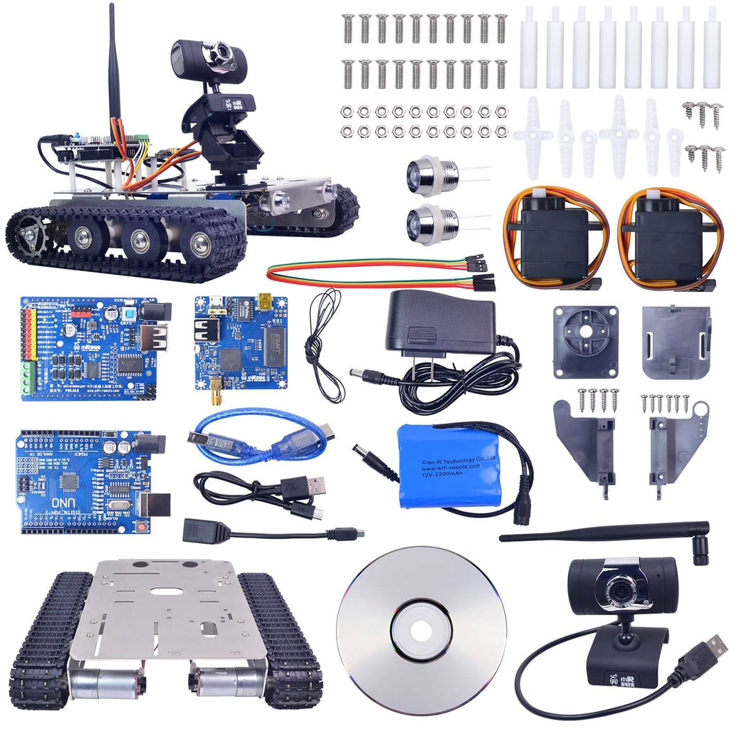 Xr Gfs Smart Programmable Robot Tankcar With Arduino Uno Development Kits