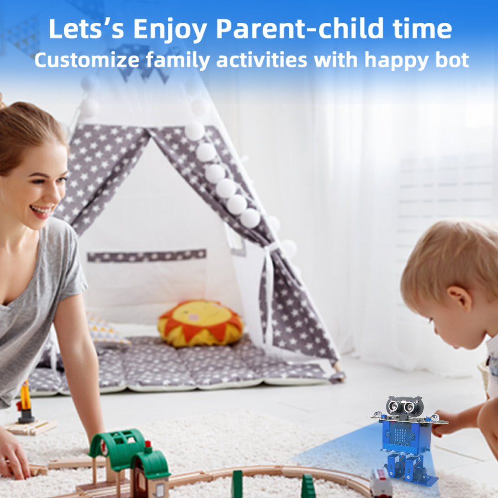 Micro: bit STEM Educational HappyBot Dancing Graphical Programmable Sm